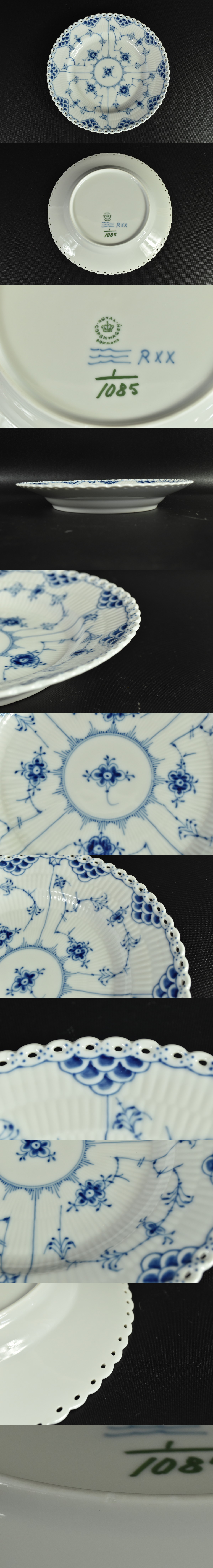 代購代標第一品牌－樂淘letao－ ROYAL COPENHAGEN ロイヤルコペンハーゲン ブルーフルーテッドハーフレース プレート ディナープレート ディッシュ DENMARK