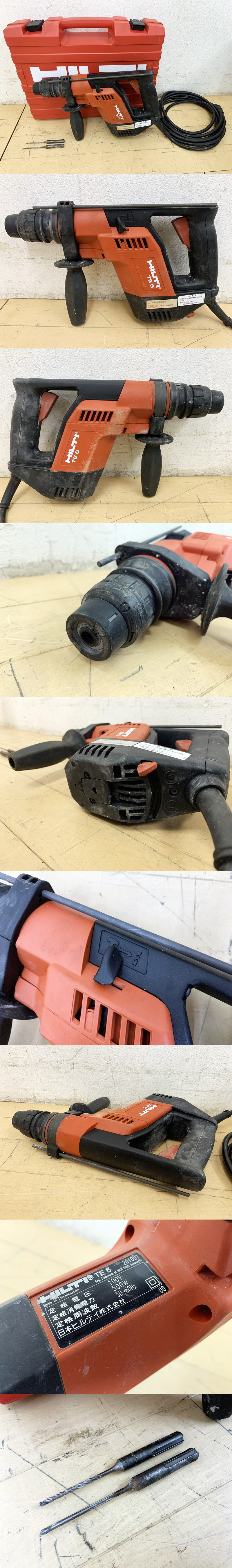 日本代購代標第一品牌【樂淘letao】－★中古★HILTI ヒルティ ロータリーハンマドリル TE5 本体 ビット・ケース付 SDSプラス 100V 50/60Hz コンクリート穴あけ 電動工具)倉b