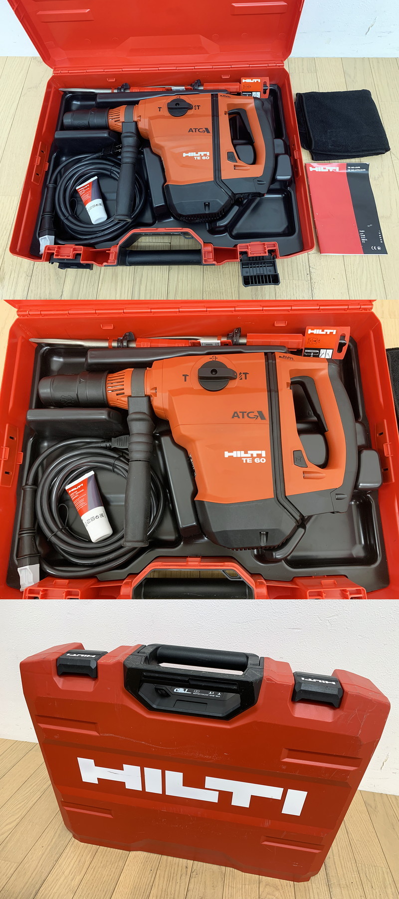 日本代購代標第一品牌【樂淘letao】－★未使用★HILTI ヒルティ ロータリーハンマードリル TE60-ATC-AVR 本体 ケースほか付属品あり SDSマックス ハンマドリル)倉b